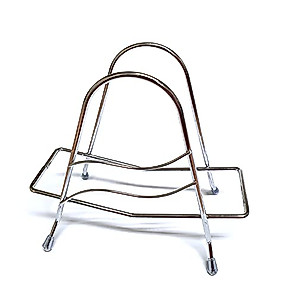 LENITH Cutting Board Storage Rack Stainless Steel Wire Chopping Board Board Holder Stand fit, Organizer Kitchen (Triangle)