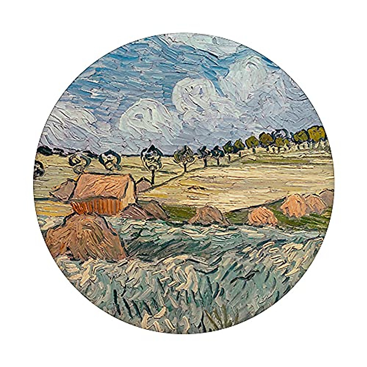Van Gogh Plain near Auvers Modern Art Painting Phone Cover PopSockets Swappable PopGrip