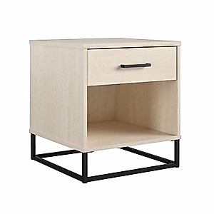 Novogratz Kelly Nightstand, Ivory Oak Nighstand