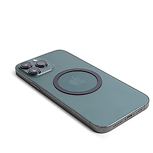 Wannap Magnetic Wireless Charging Magsafe Ring - 6 PCS, Ultra-Thin(5mm) Magsafe Sticker, Compatible with iPhone 14/13/12 Series,Samsung Galaxy (3Black+3Silver)