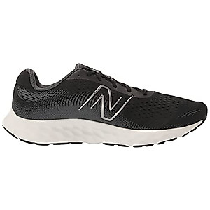 New Balance Men's 520 V8 Running Shoe, Black/White, 9 Wide