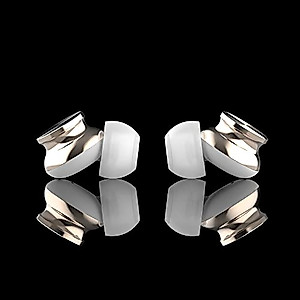 Betron BS10 Earphones Wired in Ear Earbud Headphones Strong Bass Noise Isolating Ear Buds 3.5mm Jack Tangle-Free Cord Compatible with Tablet Laptop iPhone iPad Smartphones (Gold)