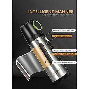 XDCHLK Thermos Bottle Stainless Steel Vacuum Flask Travel Coffee Thermo Mug School Insulated Home Cup (Color : D)
