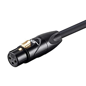 Monoprice XLR Male to XLR Female Cable [Microphone & Interconnect] - 100 Feet | Gold Plated, 16AWG - Stage Right Series