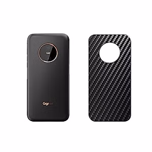 Puccy 2 Pack Back Protector Film, compatible with Gigaset GX6 Black Carbon Fiber Guard Cover Skin （ Not Tempered Glass Front Screen Protectors ）