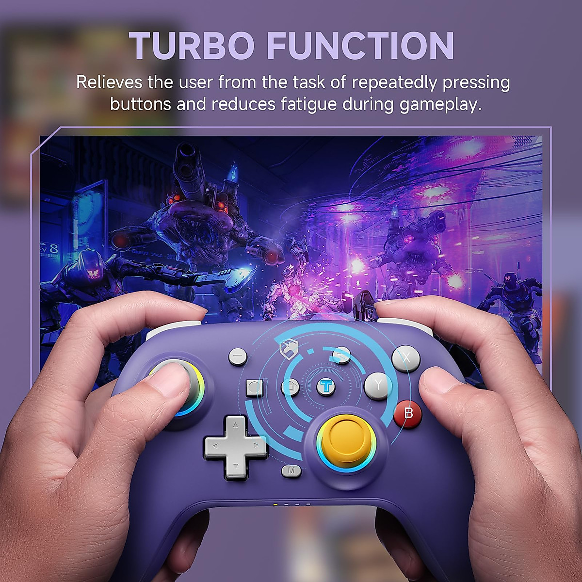 ECHTPower Wireless Switch Controller, Switch pro Controller for Nintendo Switch/Lite/OLED Controller, Gaming Controller with Hall Effect Joysticks, Wake-up, Programmable, 6 Axis Gyro, Turbo