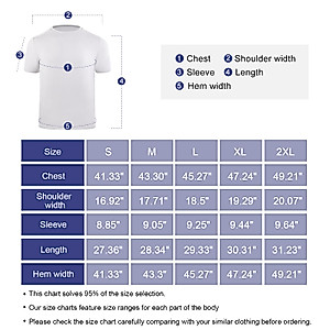 BAMBOO COOL Men's Undershirt Moisture-Wicking T-Shirts Stretch Crewneck Soft Tees for Men,3 Pack(2XL)
