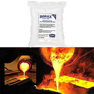 Borax Flux 1/2 Pound Melting Gold Silver Crucible Glaze Jewelry Casting 8oz