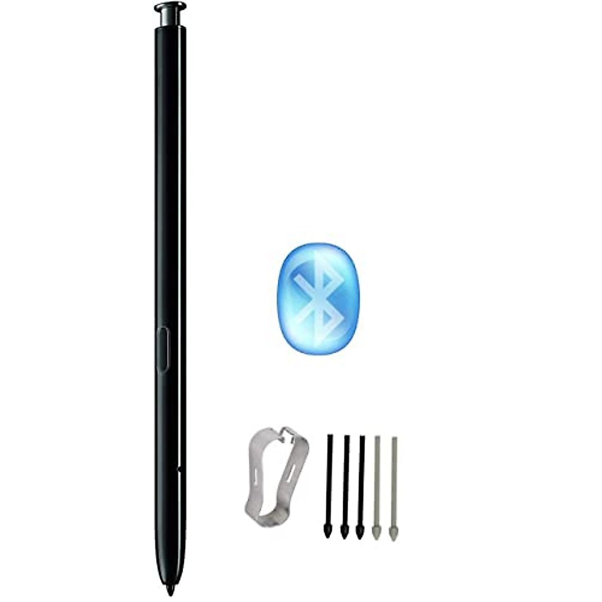 Note 10 S Pen Replacement (with Bluetooth) for Samsung Galaxy Note 10, Note 10 Plus, Note 10+ 5G with 5*Tips/Nibs (Black)