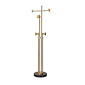 YASEZ Metal Furniture Standing Entrance Hall Floor Hanger Clothing Golden Hanger Clothing Wardrobe (Color : D, Size : As Shown)
