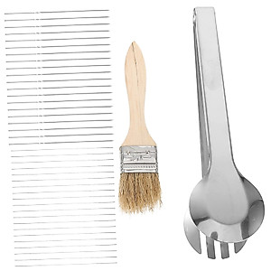 2 Sets Barbecue Tool Set Bbq Accessories Barbecue Accessories Grill Utensils for Outdoor Grill Multi-function Grill Clip Stainless Steel Bbq Sticks Barbecue Supply Bbq Tools