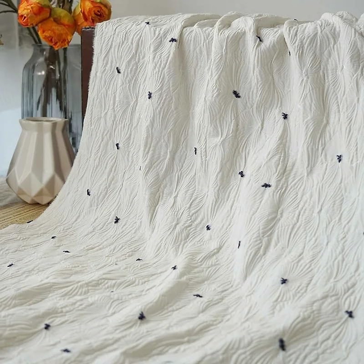 XMTXZYM 2 Meter Yarn Dyed Jacquard Fabric Women's Spring Summer Dress DIY Sewing Fabric