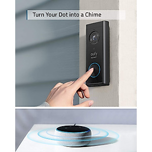 Eufy Security, Wireless Video Doorbell (Battery-Powered) with 2K HD, No Monthly Fee, On-Device AI for Human Detection, 2-Way Audio, Simple Self-Installation (Renewed)