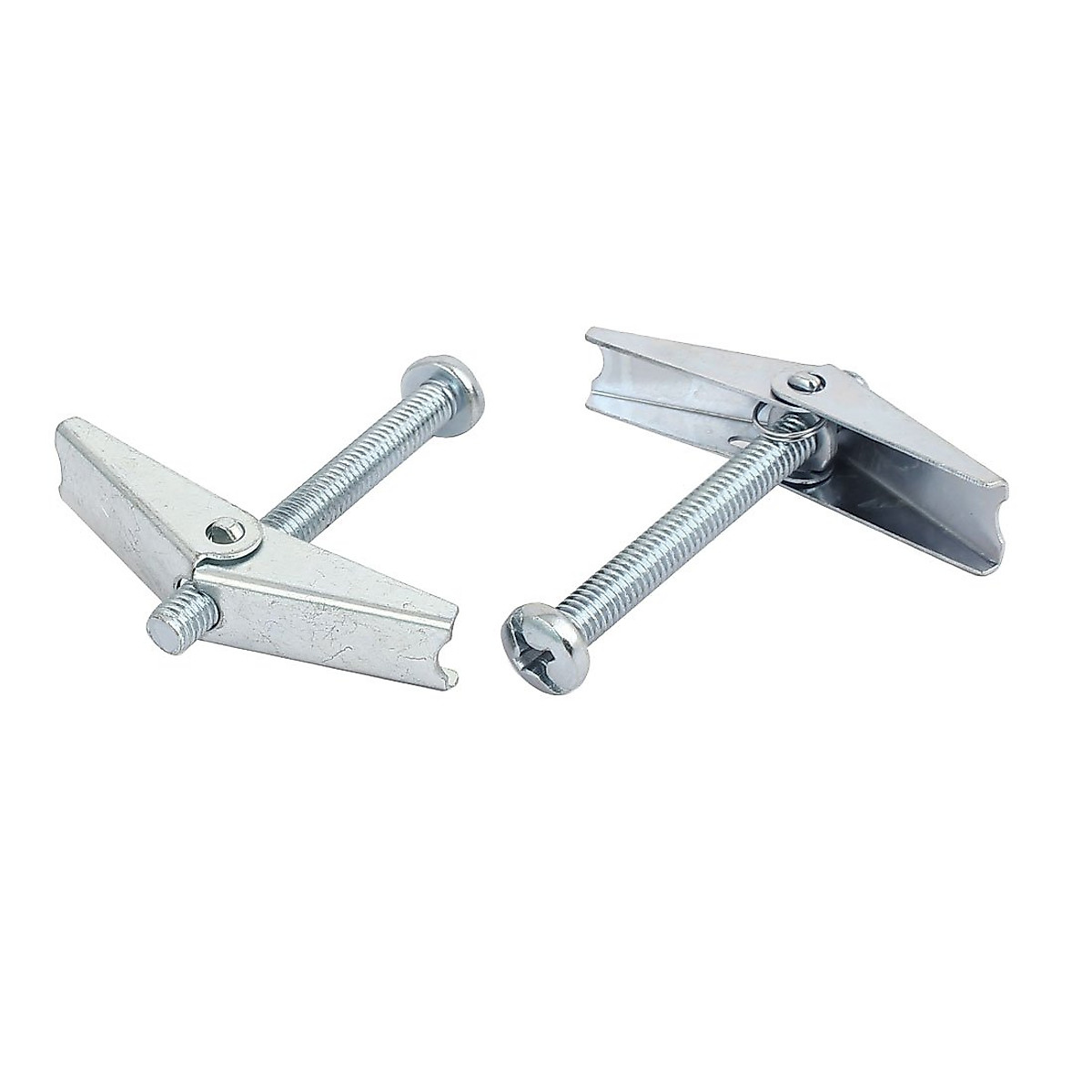 uxcell 5/16-inch X 3-inch Male Thread Spring Loaded Hollow Wall Round Head Toggle Bolt 5pcs