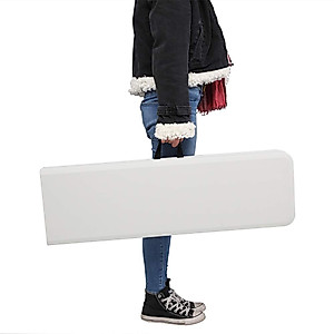 Generic 6FT Outdoor Courtyard Foldable Bench for Folding Table Portable (72.05 x 11.02 x 17.13) (L x W x H), White