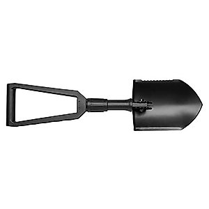 Gerber Gear E-Tool Folding Spade - Serrated Edge - Survival Gear and Equipment - Black