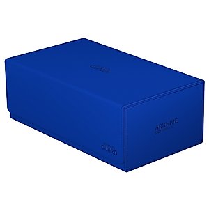 Ultimate Guard Arkhive 800+, Deck Case for 800 Double-Sleeved TCG Cards, Blue, Compatible with Boulders, Magnetic Closure & Microfiber Inner Lining