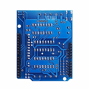 Treedix 2pcs Compatible with Arduino Motor Driver Expansion Board Motor Control Shield L293D Motor Board Robot Development for Beginners