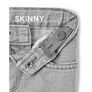 The Children's PlaceBaby Boysand Toddler Multipack Basic Skinny JeansBlack Wash/Dove Gray Wash 2-Pack6-9 Months