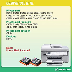 S SMARTOMNI Compatible 564 XL Ink Cartridge Replacement for HP 564XL 564 for HP Photosmart 7520 D7560 C6350 B8550 B110c Estation C510a Premium C309a C310c C410b Deskjet B210b(Photo Black Included)