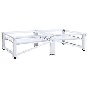 CHARMMA Washing Maching Stand,Double Washing Machine Pedestal Base Stand WithPull-Out Shelves Stand Base For Dryers, Refrigerators, Home Appliances Mini Fridge Raiser 54.7"x 27.2"x 13.2"(WxDxH)