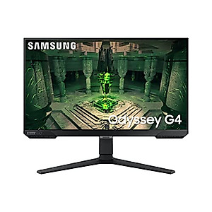 SAMSUNG 25" Odyssey G4 Series FHD Gaming Monitor, IPS, 240Hz, 1ms, G-Sync Compatible, AMD FreeSync Premium, HDR10, Ultrawide Game View, DisplayPort, HDMI, Fully Adjustable Stand, LS25BG402ENXGO