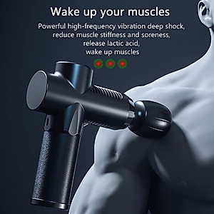 Hand-Held Muscle Massage Gun Deep Tissue Percussion Muscle Back Neck Head Body Shoulder Massager Tools,for Athletes Relieve Sore Muscles and Stiffness