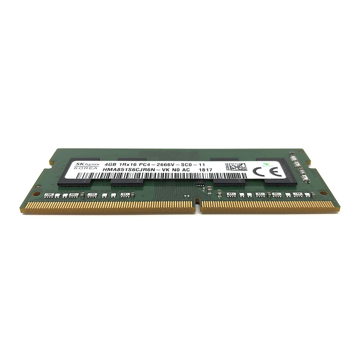 SK hynix HMA851S6CJR6N - VK Non ECC PC4-2666V 4GB DDR4 at 2666MHz 260pin SDRAM SODIMM Single Kit Laptop Memory - OEM