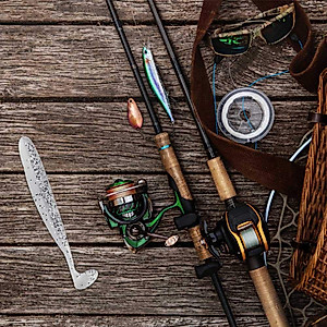 Demeras 20PCS Soft Fishing Lures Kit 7.5cm Plastic T-Tail Grub Worm Baits Artificial Fish Tackle Accessory for Freshwater Saltwater(White)