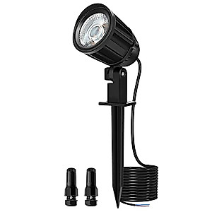 MEIHUA 3W LED Landscape Lights, 12V/24V Low Voltage LED Landscape Lights with Connectors, IP66 Waterproof Outdoor Spotlight Flood Security Lights for Garden Yard Patio Pathway