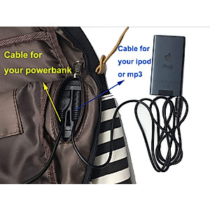 BAGTOP School Canvas Backpack Set - 15" Laptop Backpack with USB Charger Port Travel Daypack Bookbag + Drawstring Backpack + Purse/Clutch Pouch(Black-4)