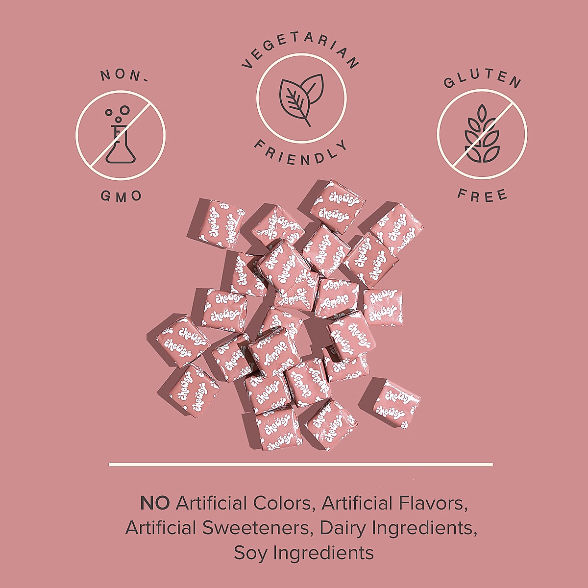 CHEWSY Women's Multivitamin - Immune & Energy Support - 23 Nutrients Including A, B12, C, Folic Acid, Probiotics, Biotin, Cranberry - 30-Day Supply