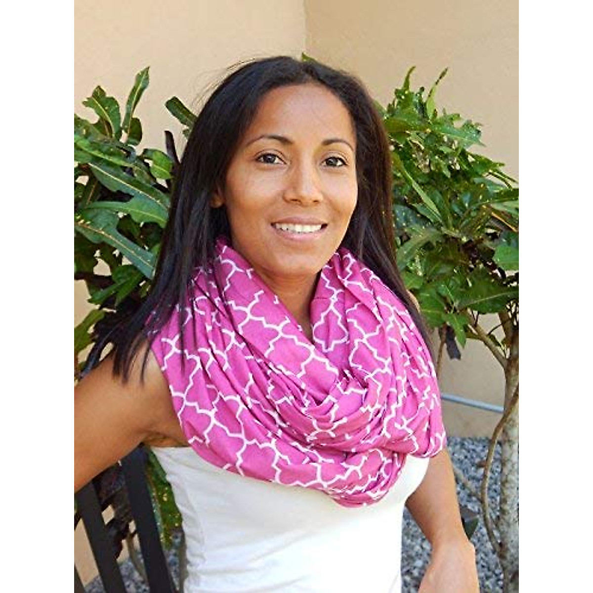 Nursing Scarf for Breastfeeding | Infinity Nursing Cover Hides Back for Privacy