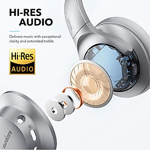 Soundcore by Anker Life Q20 Bluetooth Headphones Holiday Edition with Travel Case, Hybrid Active Noise Cancelling, 40H Playtime, Hi-Res Audio, Deep Bass, Wireless Over Ear Headphones for Travel, Work