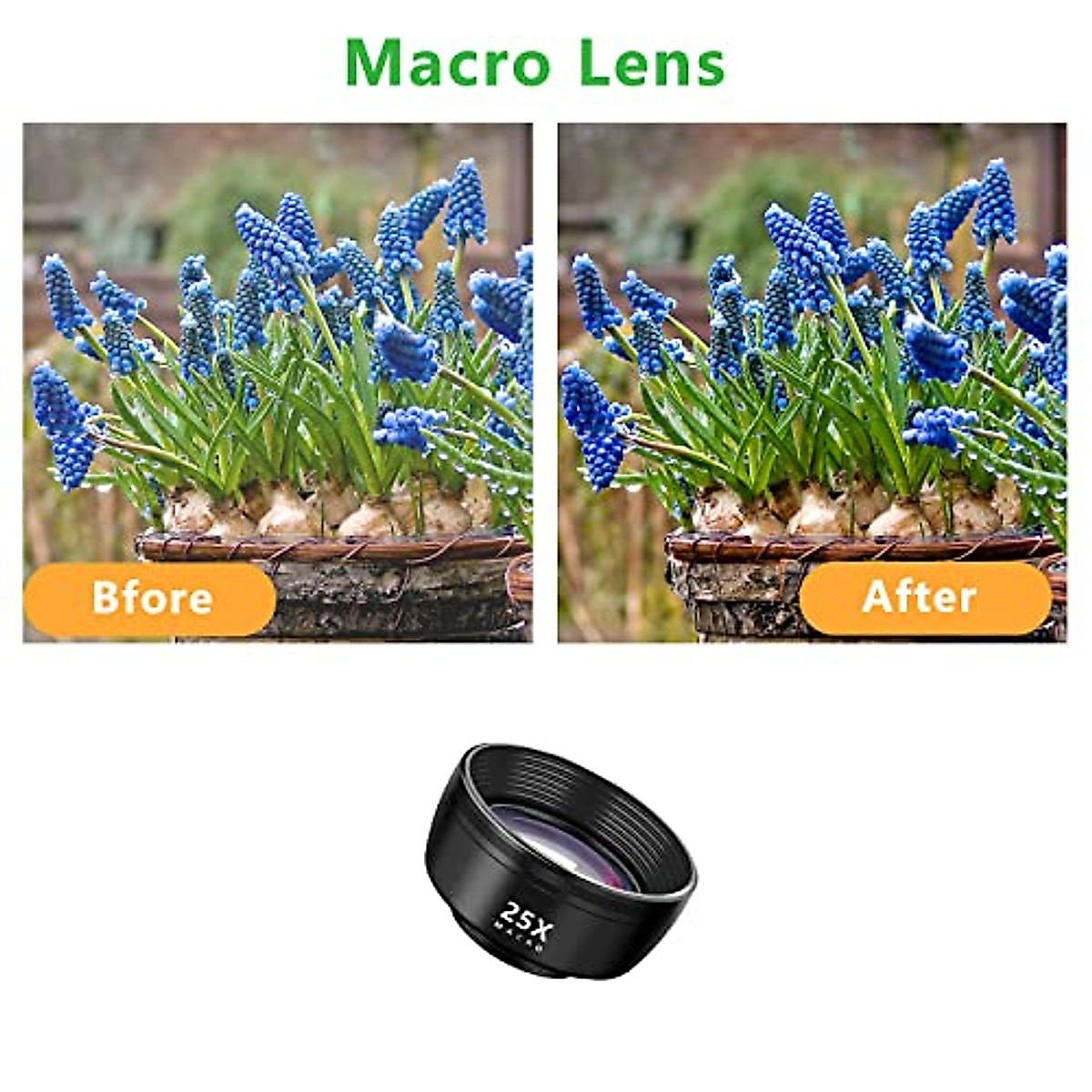 Upgraded 3 in 1 Phone Lens kit-210° Fisheye Lens + Macro Lens + 120° Wide Angle Lens with Clip, Cell Phone Lens, anamorphic Lens, Funny Pictures Compatible with iPhone, Smartphones, Gifts Ideal