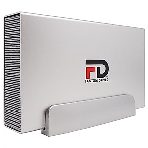 Fantom Drives FD 8TB External Hard Drive - 7200RPM Hard Drive USB 3.2 Gen 1 (USB 3) - Aluminum Case for Mac, PC, Xbox One and PS4 - Silver,GF3S8000UP-A