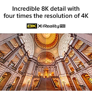 Sony Z8H 75 Inch TV: 8K Ultra HD Smart LED TV with HDR and Alexa Compatibility - 2020 Model