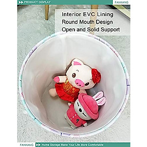 FANKANG Storage Baskets,Collapsible Convenient Nursery Hamper/Laundry Bin/Toy Collection Organizer for Kid's Room(Butterfly)