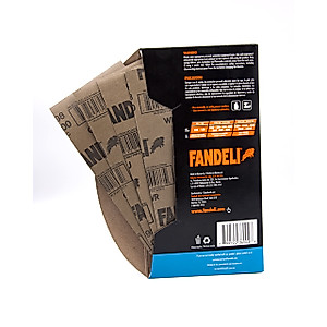 Fandeli | Waterproof Sandpaper | Assortment of Grits from 120 to 2500 | 36 Sheets 23 x 9,3 cm | for Car Polishing, Wood Furniture Sanding and Metal Sanding | Water Resistant