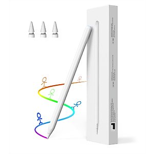 MoKo iPad Pencil 2nd Generation with Magnetic Wireless Charging,Apple Pencil 2nd Generation,Stylus Pen for iPad Pro 12.9 in 6/5/4th,iPad Pro 11 in 4/3,iPad Air 5/4,iPad Mini 6th,Tilt & Palm Rejection