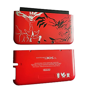 Full Housing Case Cover Shell with Buttons Kit Replacement Parts for 3DS XL / 3DS LL Game Console-Custom Red