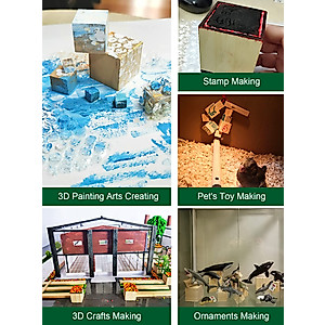 Tosnail 30 Pack 2 Inches Unfinished Wooden Cubes Wooden Blocks - Great for Crafts Making