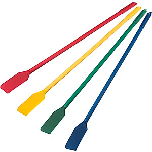 SPARTA Nylon Paddle Mixing Scraper, Long Handle, Waterproof with Color Coded System for Large Batch Cooking and Cleaning, 40 Inches, Green