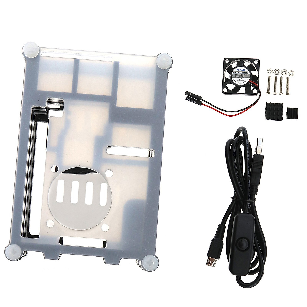 SING F LTD 4 in 1 Professional Case Compatible with Raspberry Pi 3 Model b Pi 2 b Pi b Acrylic Desktop Starter Kit