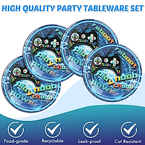 Video Game Party Supplies Pick,20 Game Party Plates and 20 Game Party Napkins ,Gamer Birthday Decorations for Boys(Video Game)