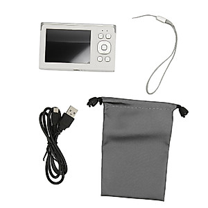 Compact Small Camera, 4K Video Output 50MP 16X Zoom Vlogging Camera for Ceremony (White)