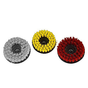 Detail King Car Detailing Drill Brush 5" Value Kit - Works Well on Upholstery and Carpets - 100 Percent Polypropylene Bristles