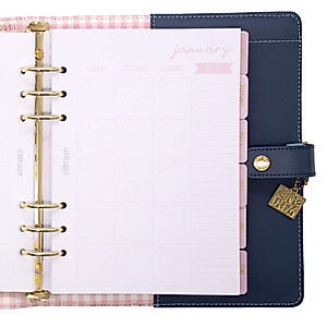 Pukka Pad, Carpe Diem A5 Planner with Weekly, Monthly Undated Inserts, 10 X 9.5 X 2 Inches, Disty Floral