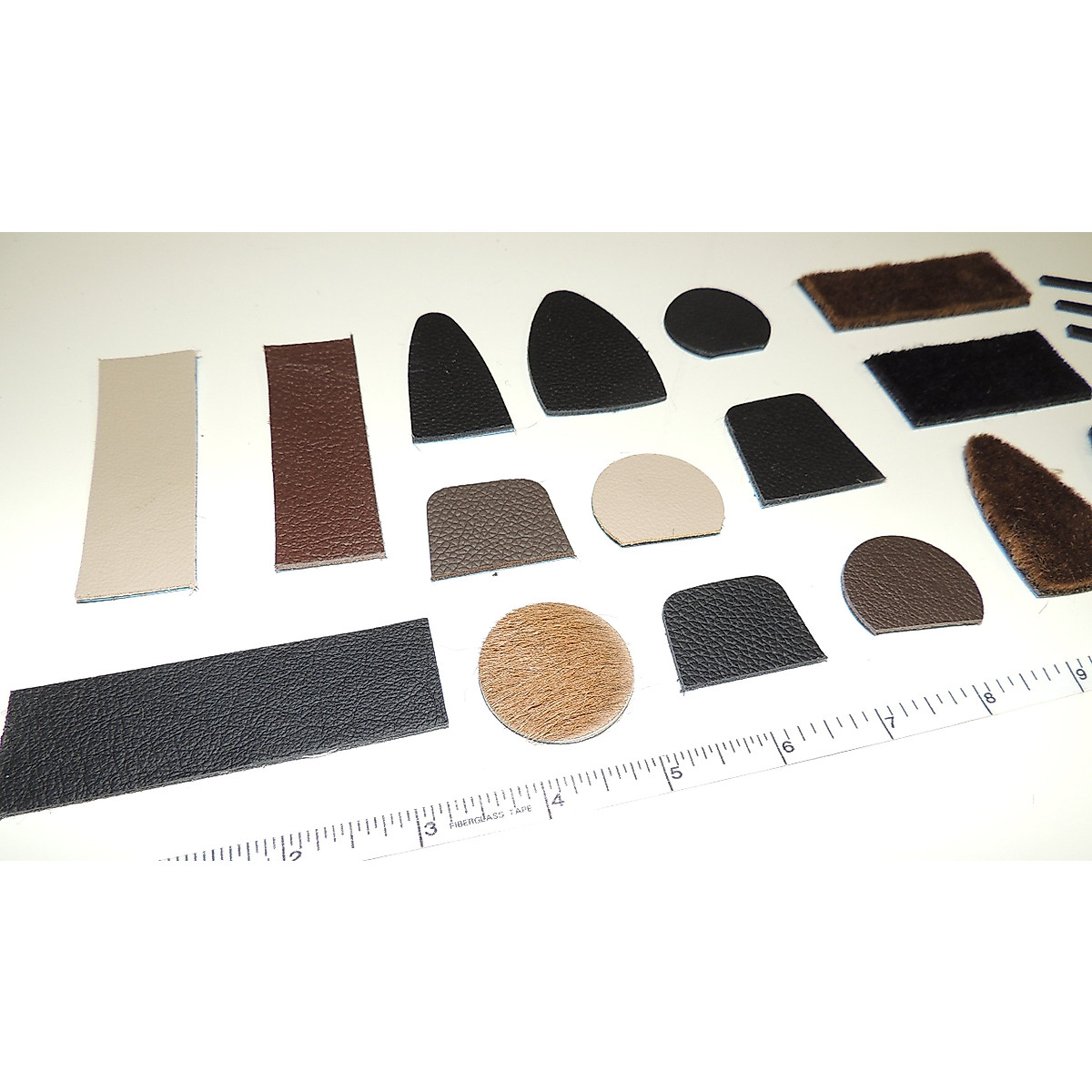 Trad Gear 20 Piece Traditional Archery Arrow Rest Assortment Pack - Recurve Longbow - Hair - Rug - Leather Adhesive Rests