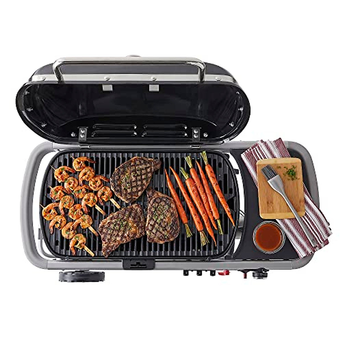 Weber Traveler Portable Gas Grill, Blue